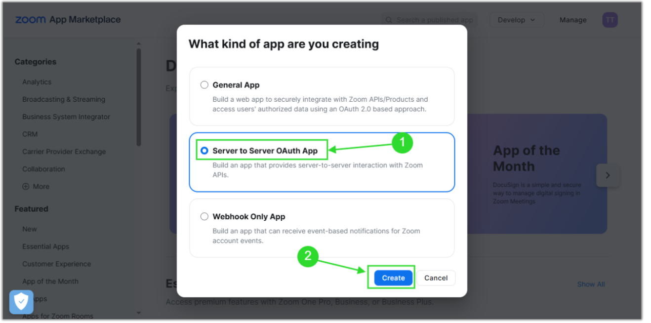 Configure your zoom OAuth credentials for your school.